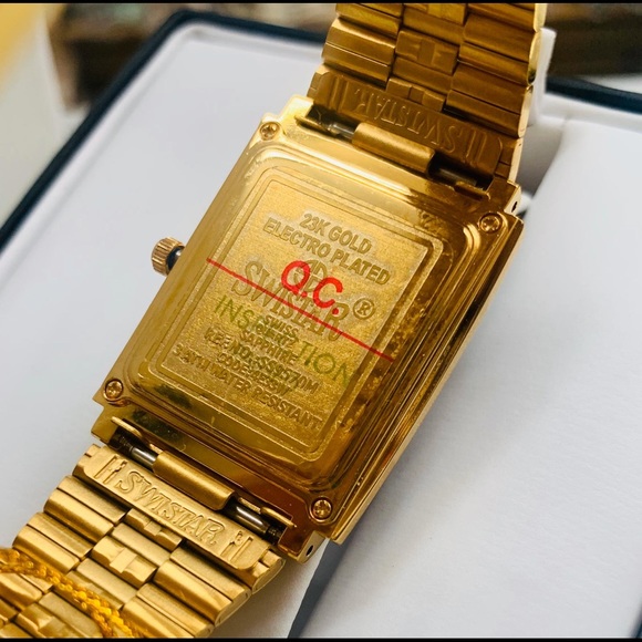 SWISTAR | Accessories | Mens 23k Gold Electro Plated Ss957m Swistar ...